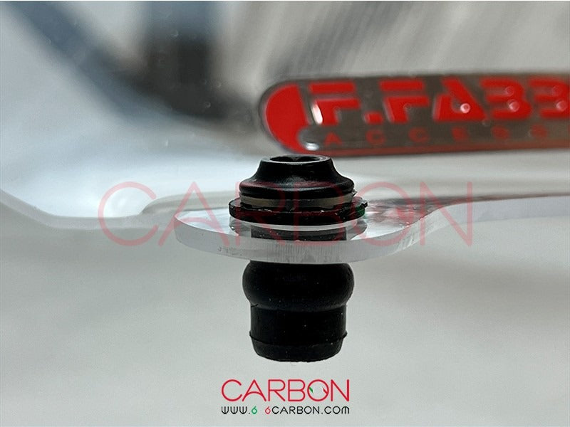 THREADED RUBBER WITH SCREW - THICKNESS FOR ASSEMBLY OF THE PLEXIGLASS